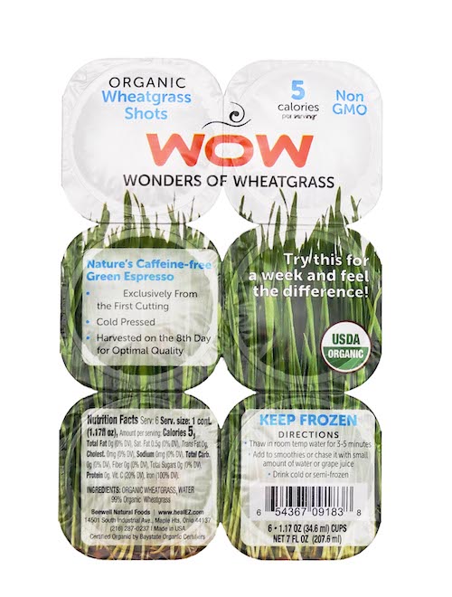 Frozen Organic WOW Wheatgrass Shots – WOW Wonders Of Wheatgrass